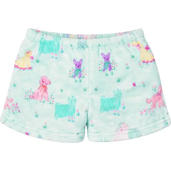 PREPPY GOOSE Plush Puppies Loungewear Shorts - Blue