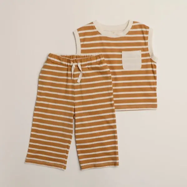 WINNIE + CREW Jensen Set - Apple Cinnamon Stripe