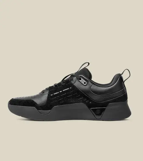 WHILE ON EARTH™ Leather Trainer - Black