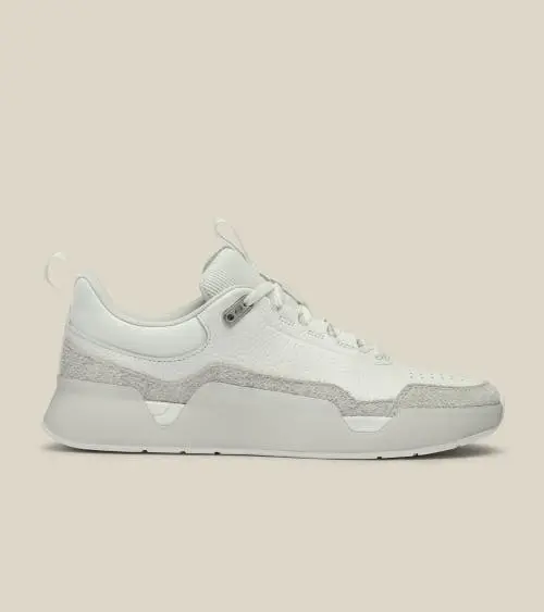 WHILE ON EARTH™ Leather Trainer - White