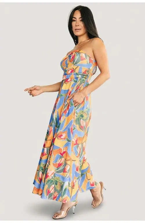 BALTIC BØRN Strapless Midi Dress