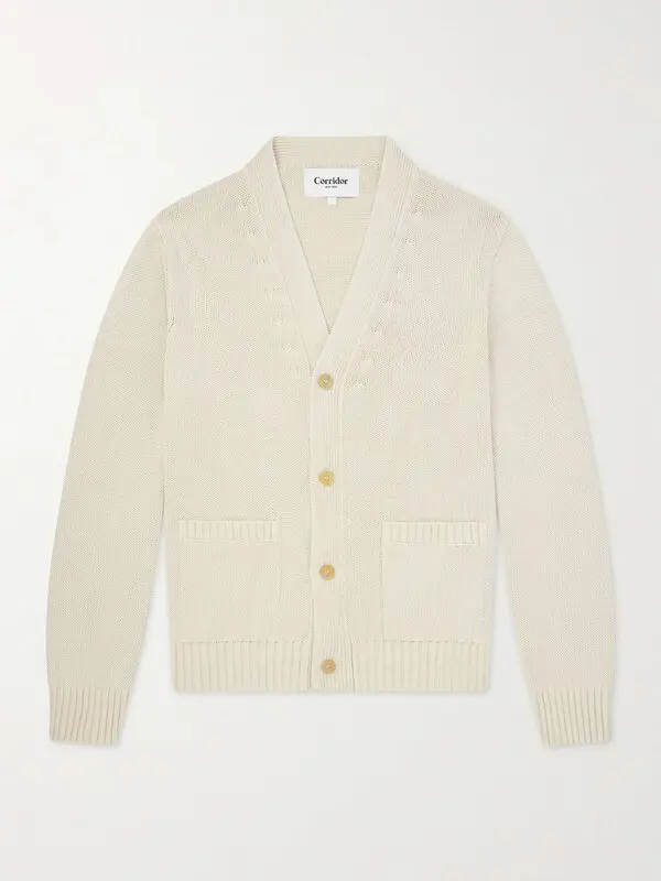 CORRIDOR Organic Cotton Cardigan - Cream