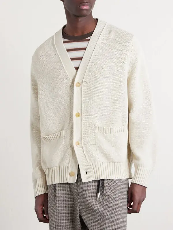 CORRIDOR Organic Cotton Cardigan - Neutrals