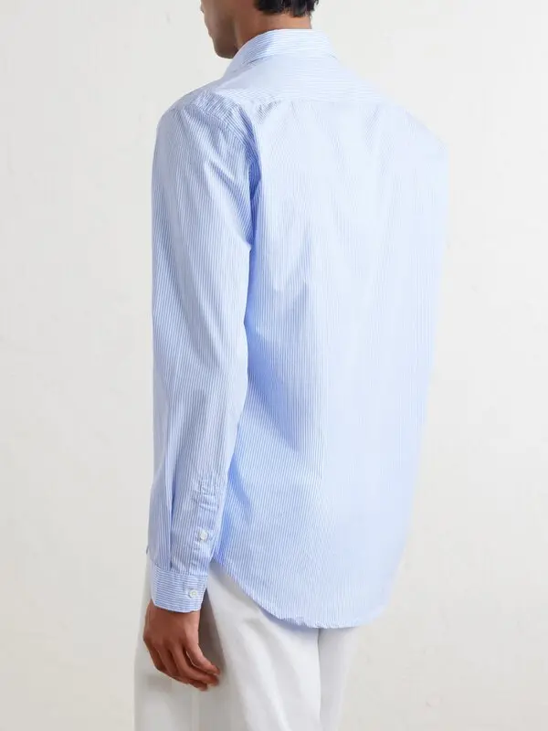 Onia Striped Cotton-poplin Shirt