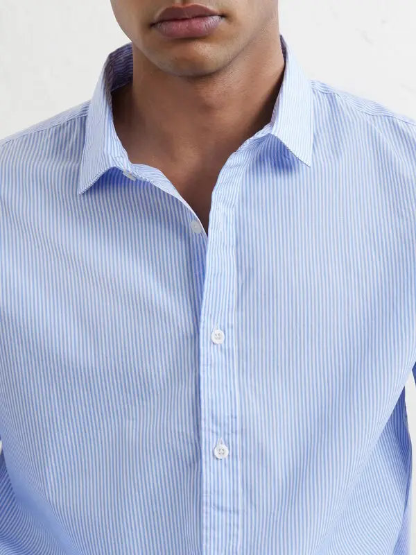 Onia Striped Cotton-poplin Shirt