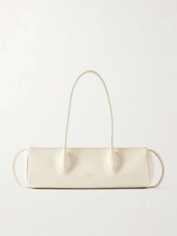 Khaite Donna Leather Shoulder Bag - Cream