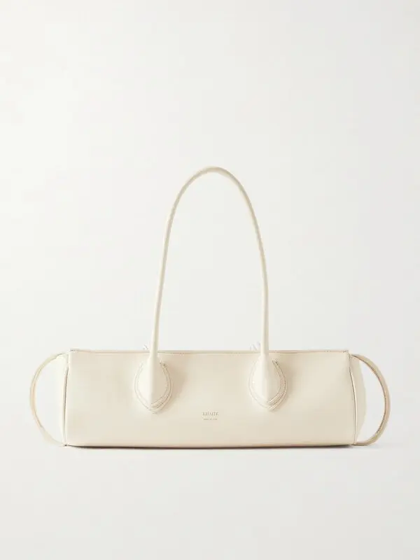 Khaite Donna Leather Shoulder Bag - Neutrals