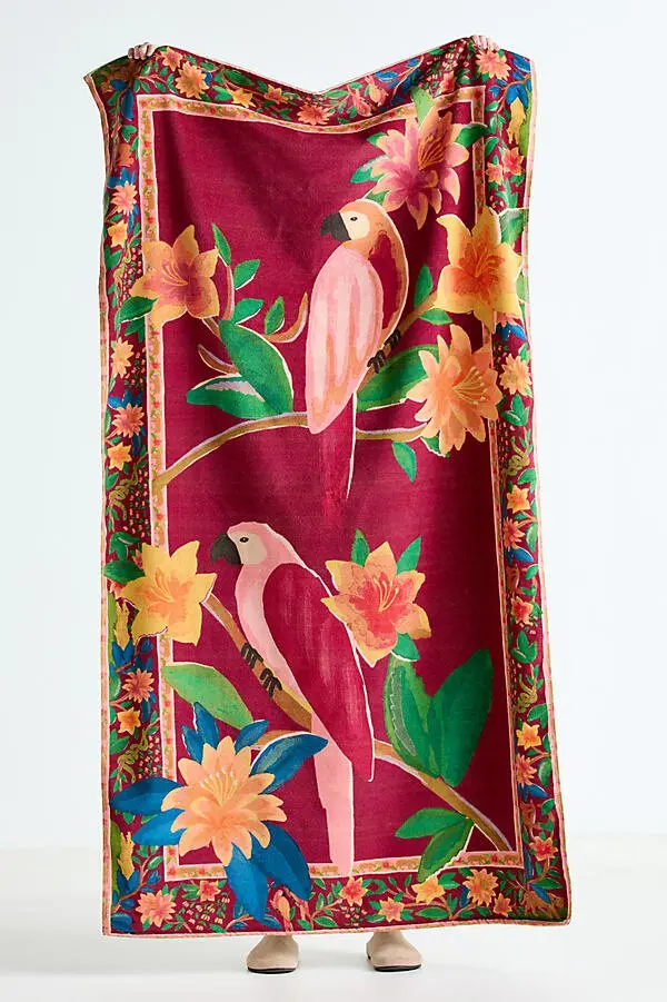 Farm Rio X Prted Beach Towel - Pink