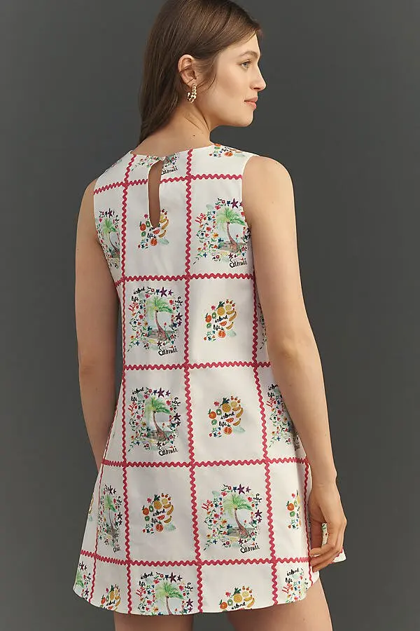 Celiab Acai Sleeveless V-neck Mini Dress