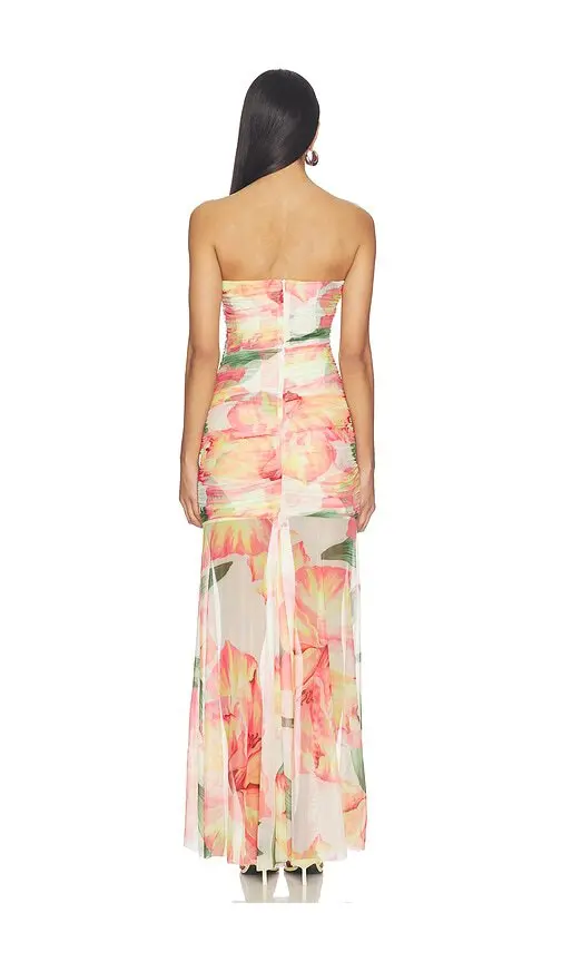 Amanda Uprichard Leo Maxi Dress - Pink