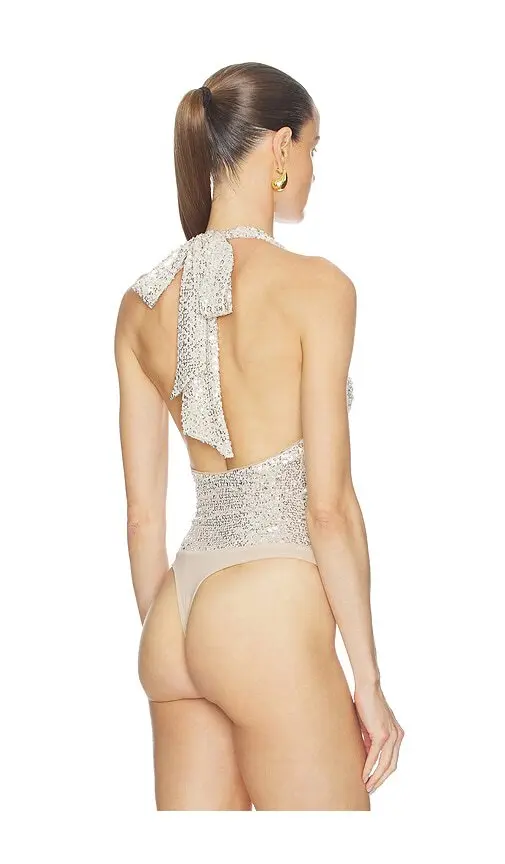 Alice + Olivia Pippa Sequin Bodysuit