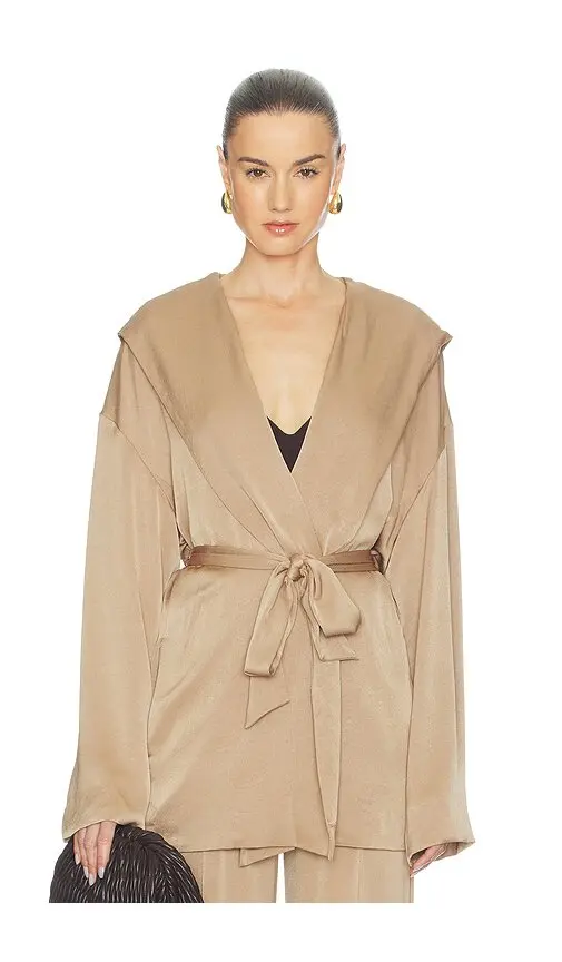 Atlein Hooded Wrap Jacket