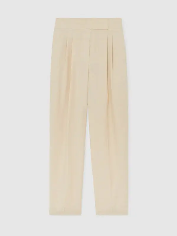 ATELIER Woven Tapered Pleated Trousers