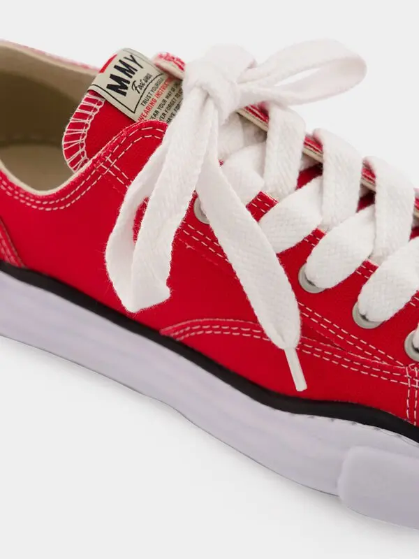 Mihara Yasuhiro Peterson Og Sole Canvas Low-top Sneakers - Red