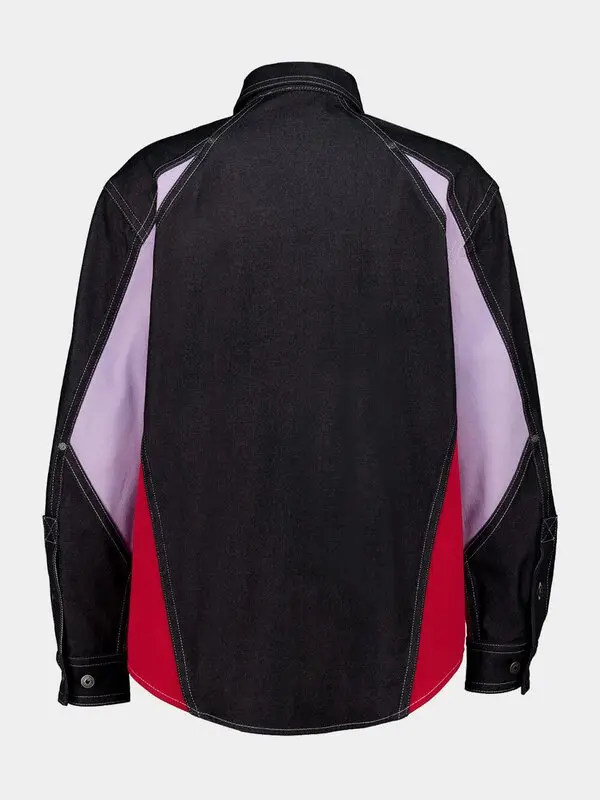 Off-White Block Denim Button-up Overshirt