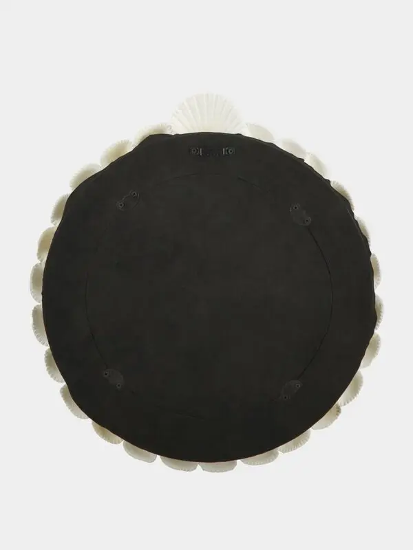 LES-OTTOMANS Round Handmade Shell Mirror