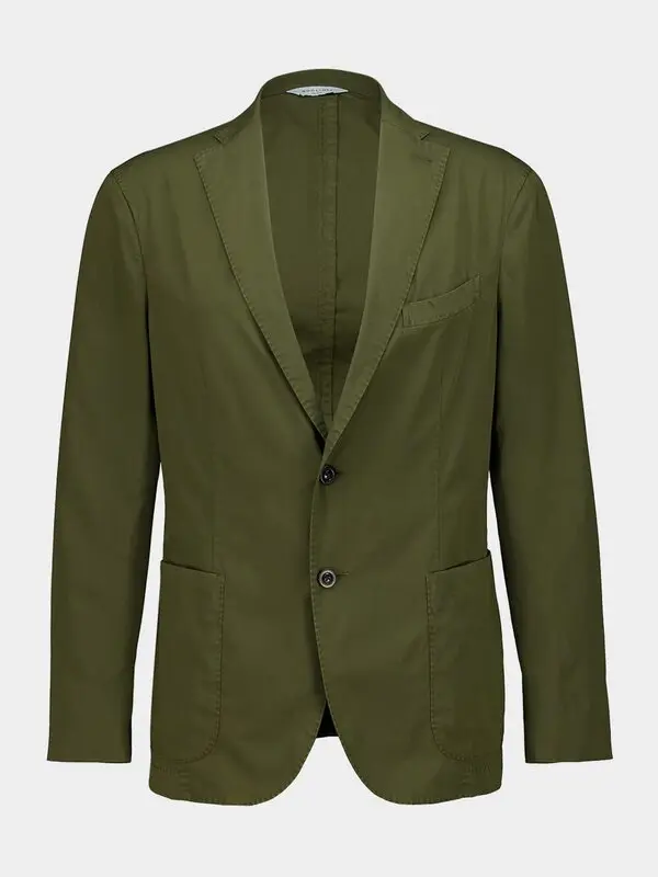 Boglioli Khaki Cotton Blazer