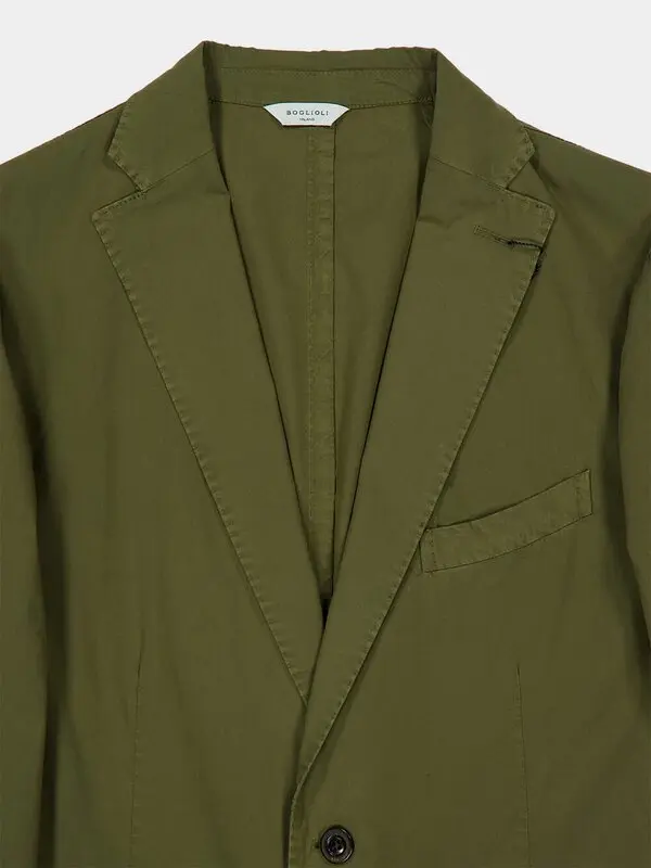 Boglioli Khaki Cotton Blazer