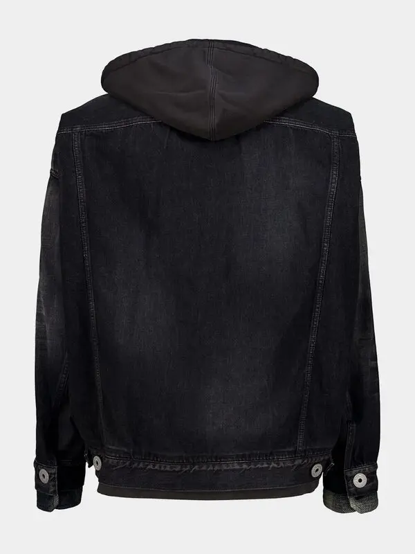 Mihara Yasuhiro Triple Layered Denim Jacket - Black