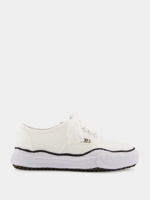 Mihara Yasuhiro Baker Og Sole Canvas Low-top Sneakers - White