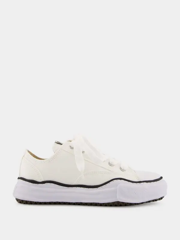Mihara Yasuhiro Peterson Og Sole Canvas Low-top Sneakers - White