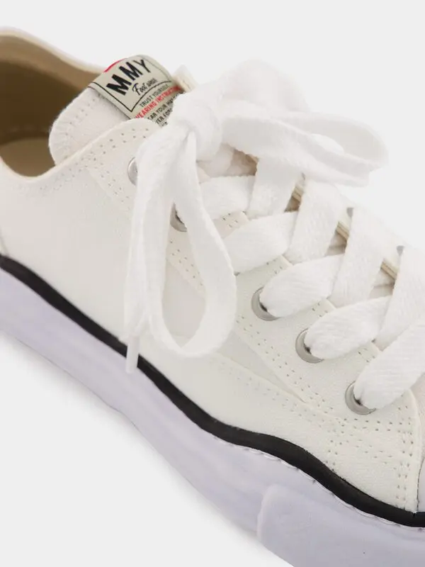 Mihara Yasuhiro Peterson Og Sole Canvas Low-top Sneakers - White