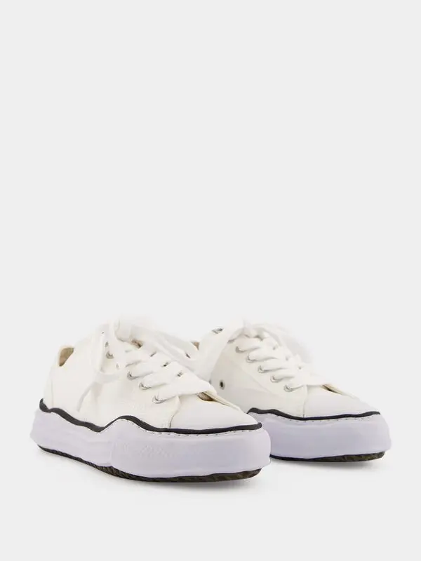 Mihara Yasuhiro Peterson Og Sole Canvas Low-top Sneakers - White