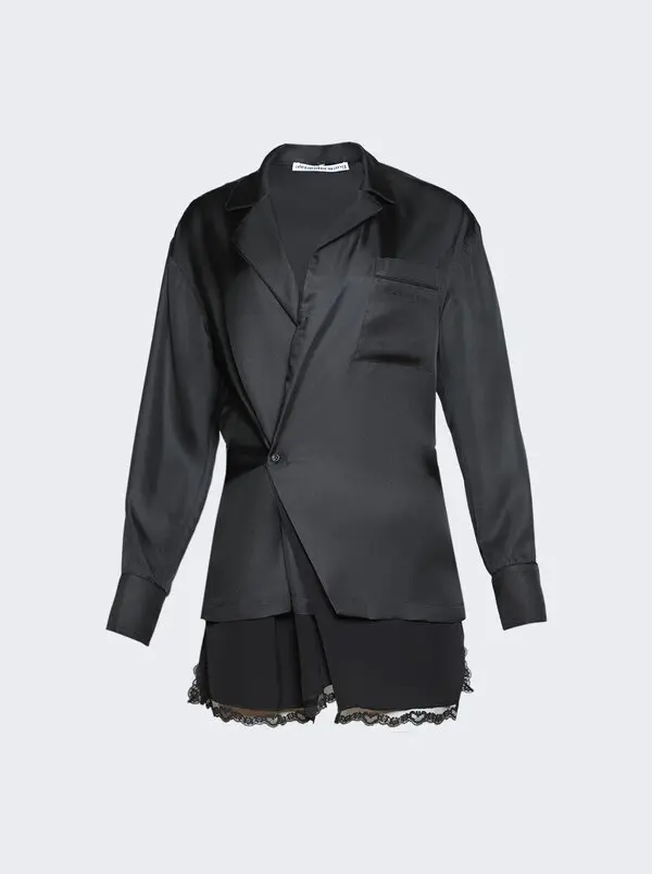 Alexander Wang Pre-styled Wrap Mini Dress - Black