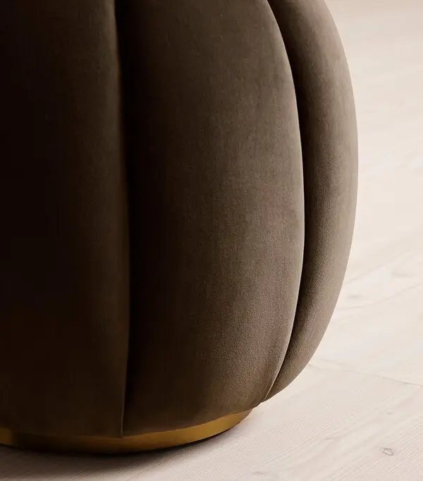 SOHO HOME Velvet Sofia Footstool