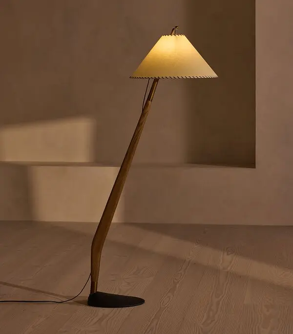 SOHO HOME Oak Wren Floor Lamp