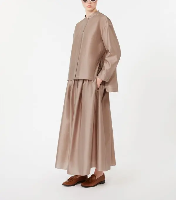 Max Mara Satin Oversized Shirt - Pink