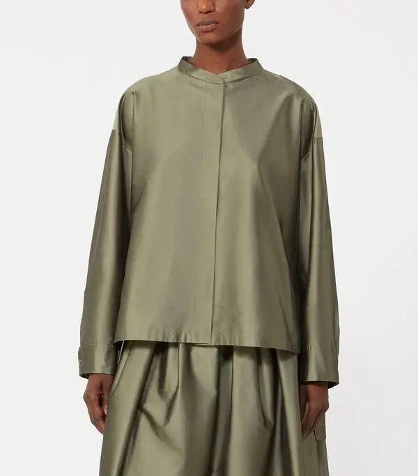 Max Mara Satin Oversized Shirt