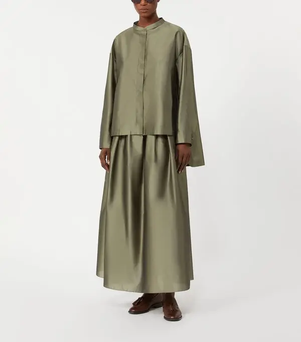 Max Mara Satin Oversized Shirt