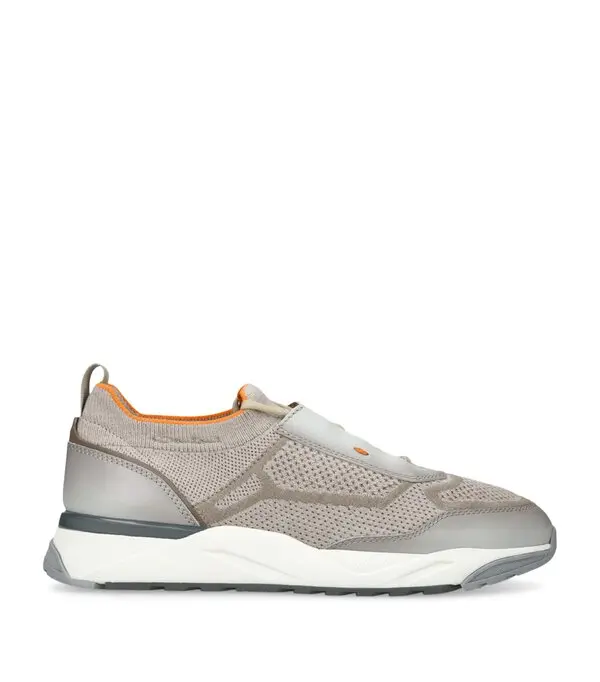 Santoni Tech-knit Innova Sneakers - Beige