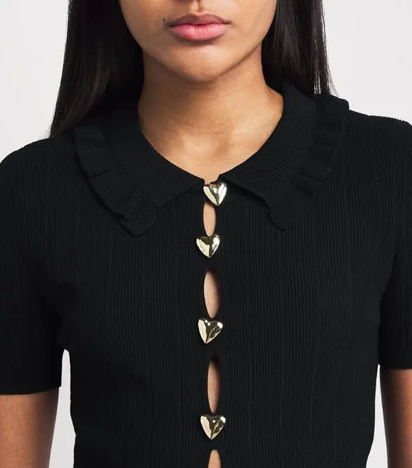 Claudie Pierlot Knitted Peplum Sweater