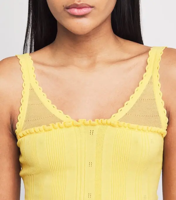 Claudie Pierlot Knitted Pointelle Tank Top