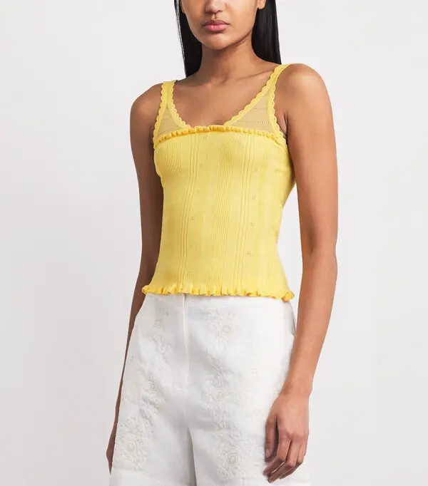 Claudie Pierlot Knitted Pointelle Tank Top