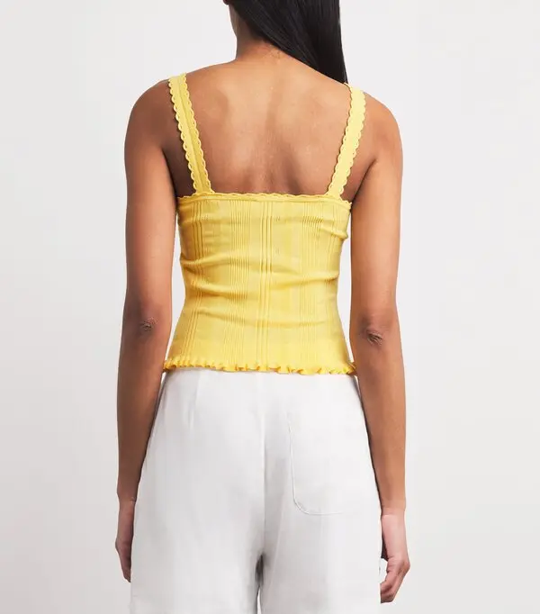 Claudie Pierlot Knitted Pointelle Tank Top