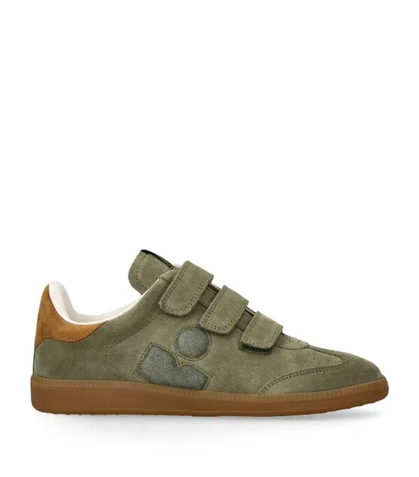 Isabel Marant Suede Beth Logo Sneakers - Green