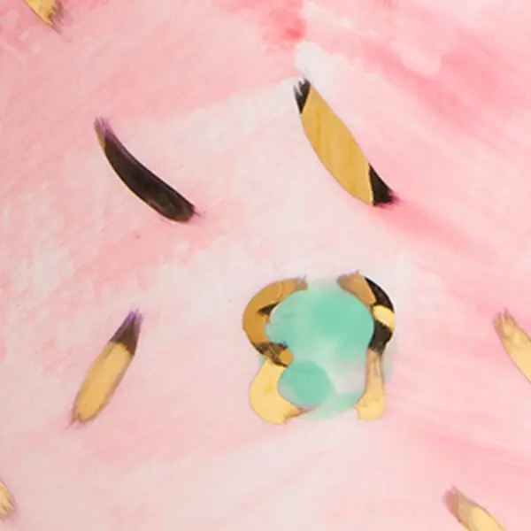 JAYNE REDMOND Hand-painted Floral Vase