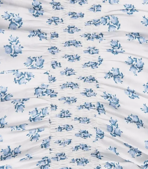 Maje Floral Print Mini Dress - Blue