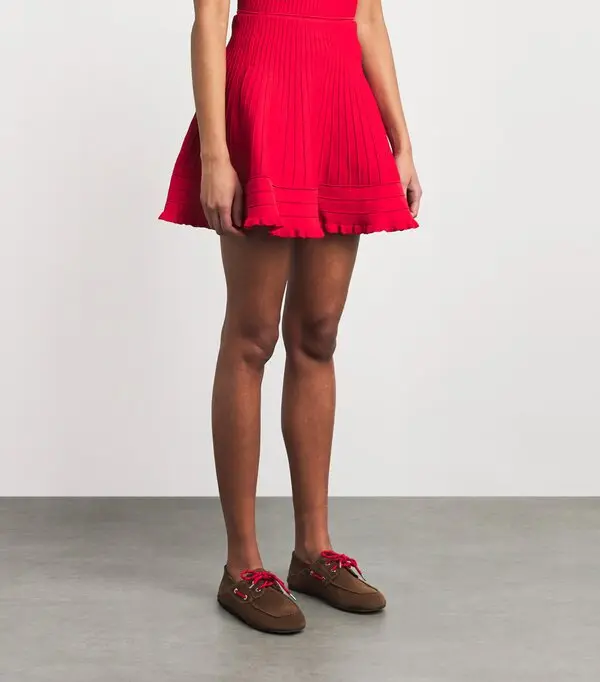 Maje Knitted Skater Mini Skirt