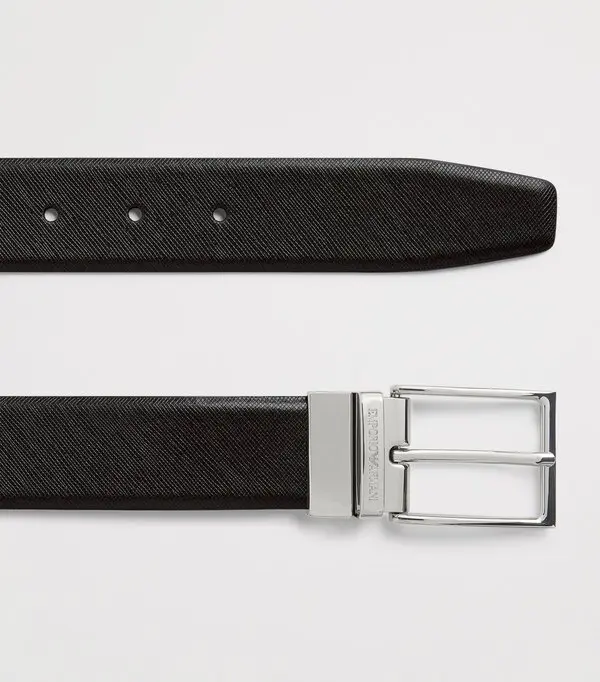 Emporio Armani Grained Leather Belt