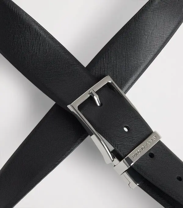 Emporio Armani Grained Leather Belt