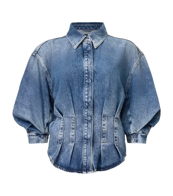 ALLSAINTS Denim Nancy Shirt - Blue