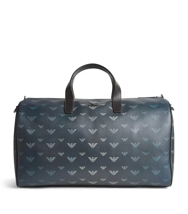 Emporio Armani Canvas Eagle Holdall - Blue