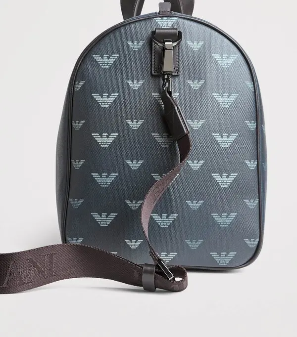 Emporio Armani Canvas Eagle Holdall - Blue