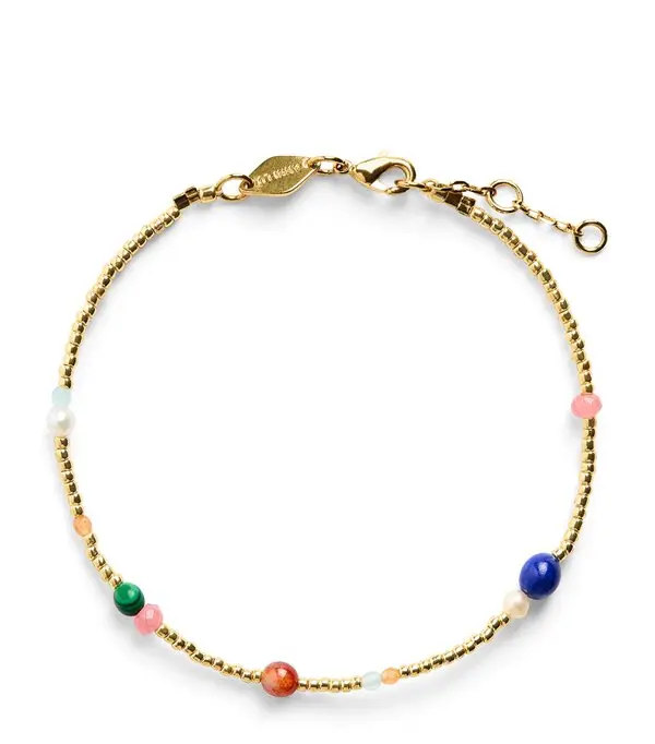 Anni Lu Plated Beaded Bracelet - Gold