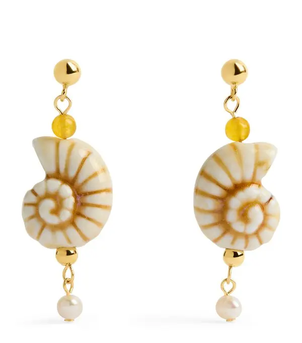 Anni Lu Plated Seaside Drop Earrings - Gold