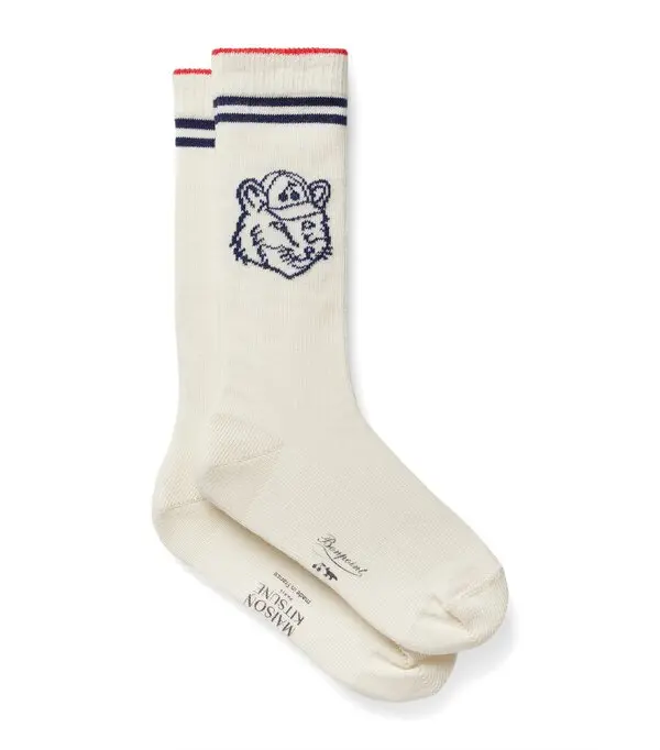 Bonpoint Cotton-blend Socks - White
